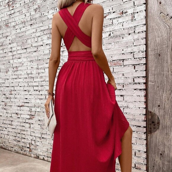 MODA ME COUTURE | Dresses | Sexy Womens Rope Vneck Sleeveless Split ...